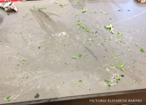 Free pool table = DIY slate countertops. *video* - VICTORIA ELIZABETH ...