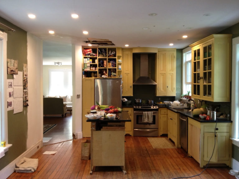 A Giant Fancy Kitchen— our DIY remodel, using repurposed antiques ...
